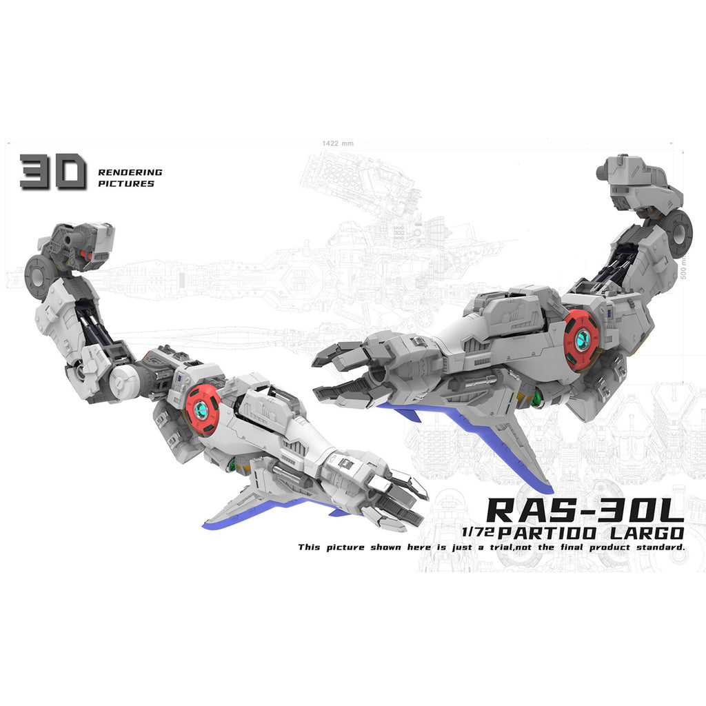 Rodmax Partido Largo Blue Color Assembly Model Kits