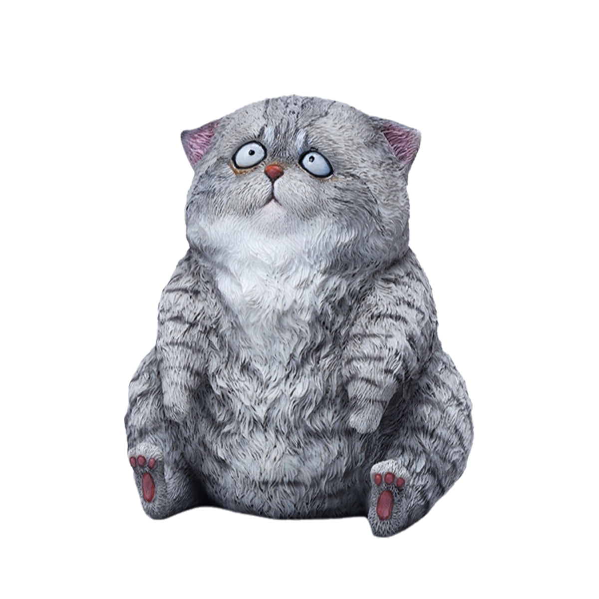 JXK Collectible Cat Figure: Silly Cat, Expertly Hand-Painted, Lifelike